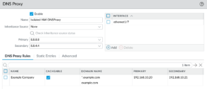 Palo Alto Networks NGFW DNS Proxy - PacketPassers